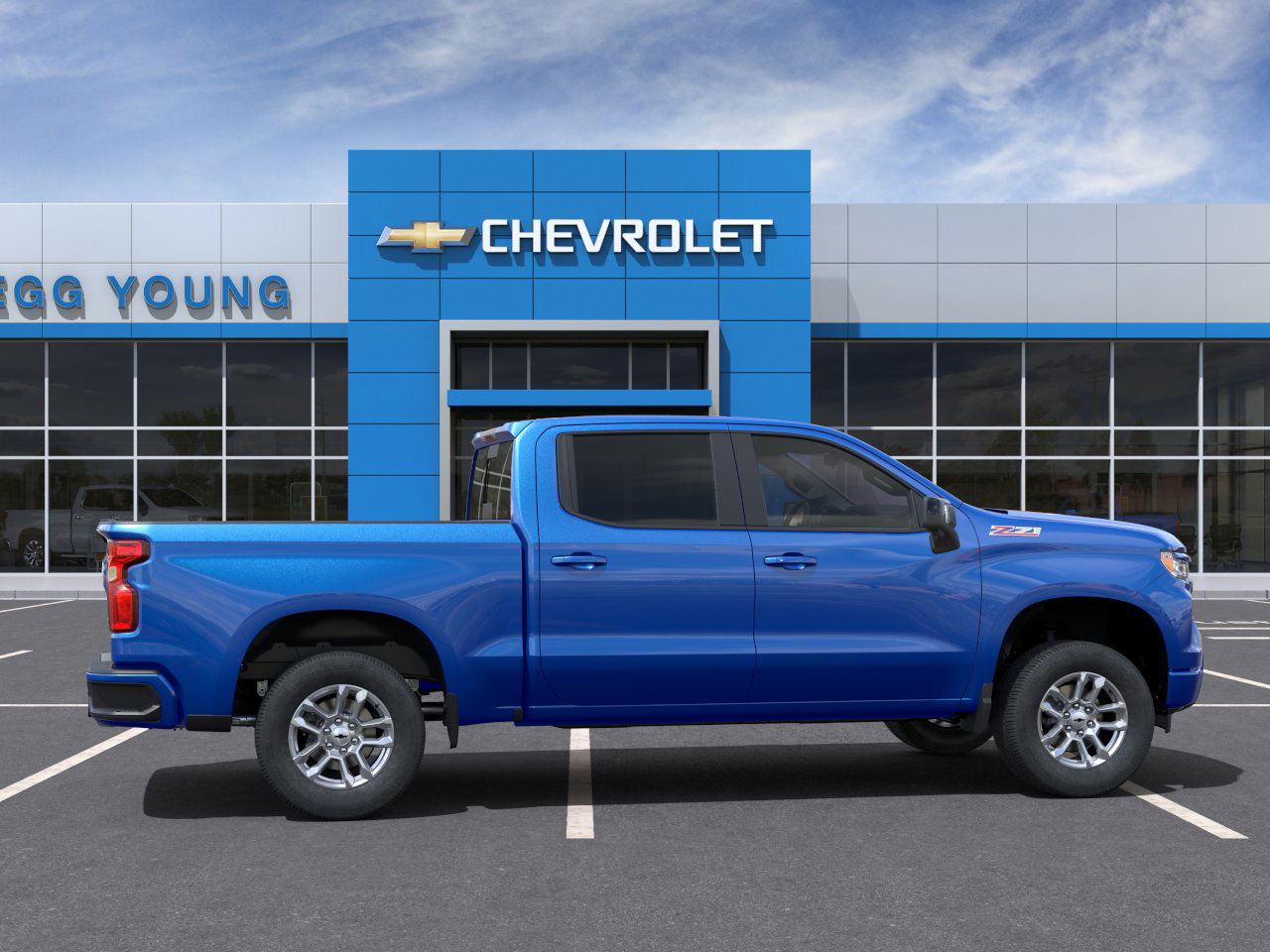 New 2025 Chevrolet Silverado 1500 RST Crew Cab Riptide Blue Metallic ...